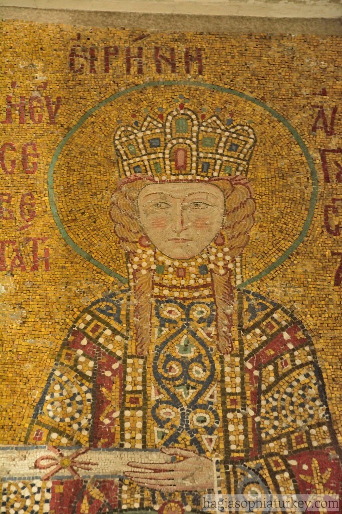 Mosaic of John Komnenos - Eirene - Alexios » Hagia Sophia